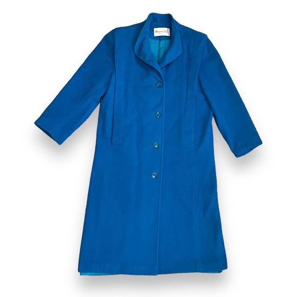 Saxton Hall | Jackets & Coats | Vintage Saxton Hall Turquoise Wool Coat ...